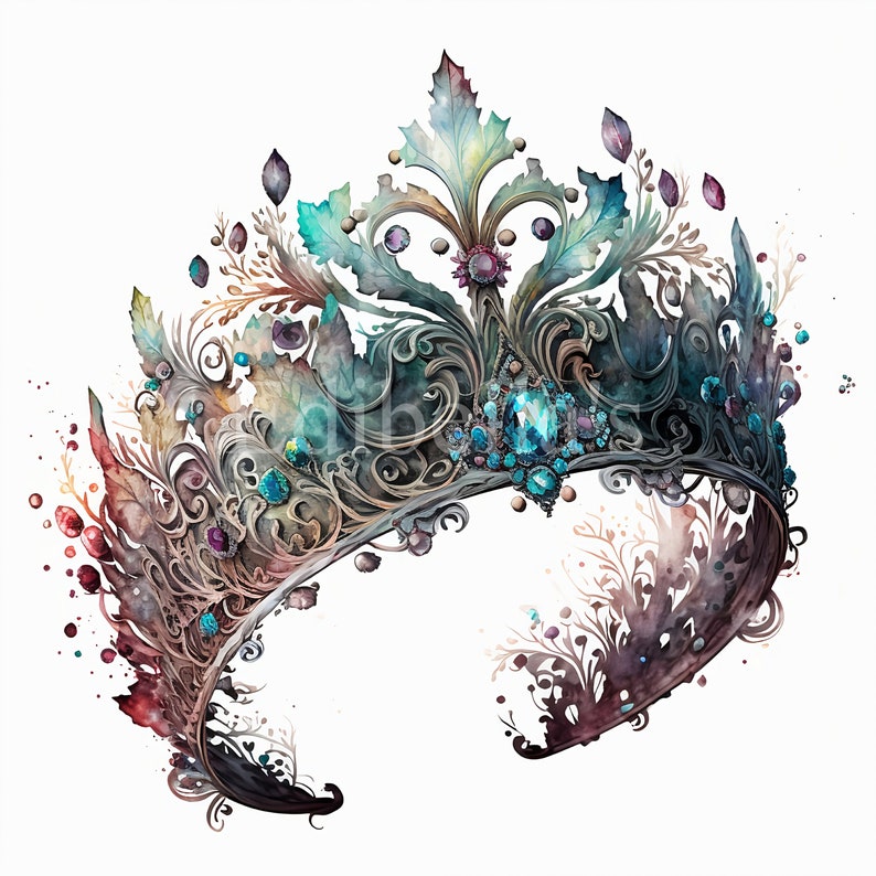 Ornate Tiara Set of 10 Clipart Bundle High Quality Jpegs - Etsy