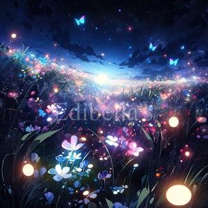 Flower Field | Set of 10 | Clipart Bundle | 300 DPI High Quality Jpegs ...