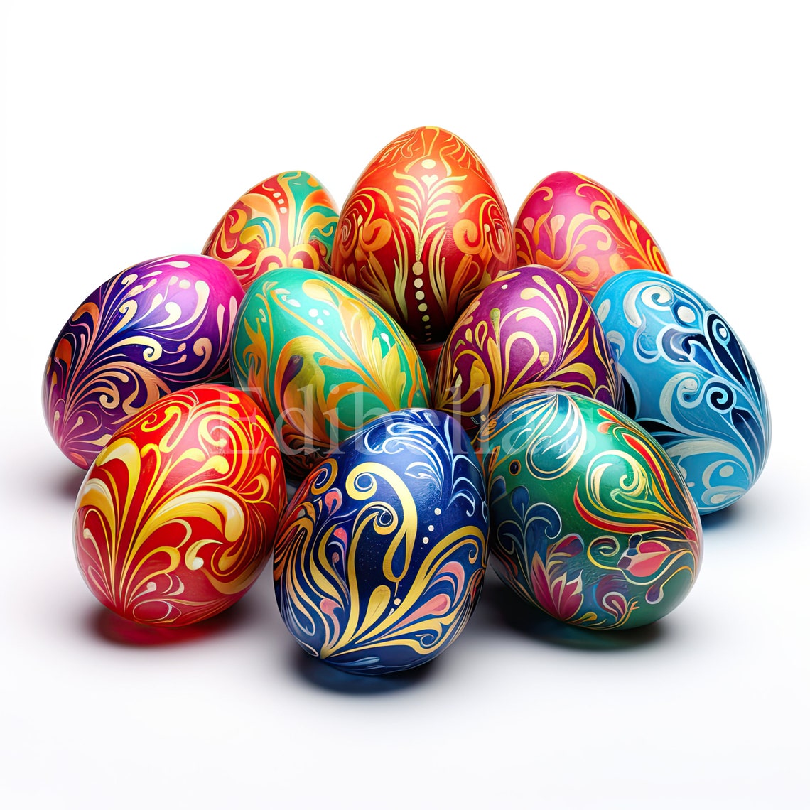 Easter Eggs | Set of 10 | Clipart Bundle | 300 DPI Jpegs and ...
