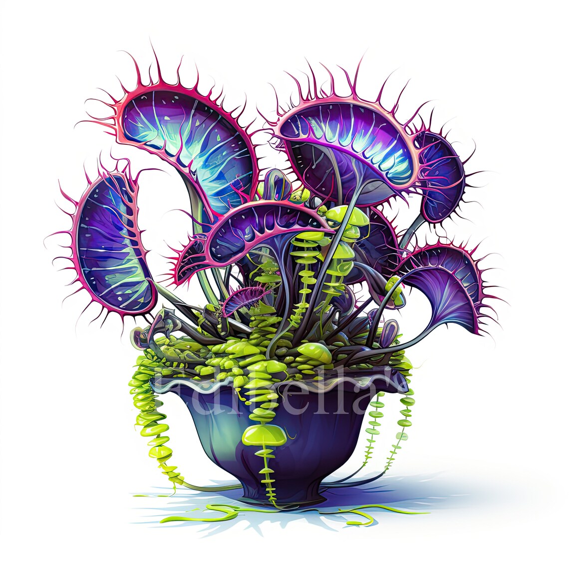 Venus Flytrap | Set of 10 | Clipart Bundle | 300 Dpi High Quality Jpegs ...