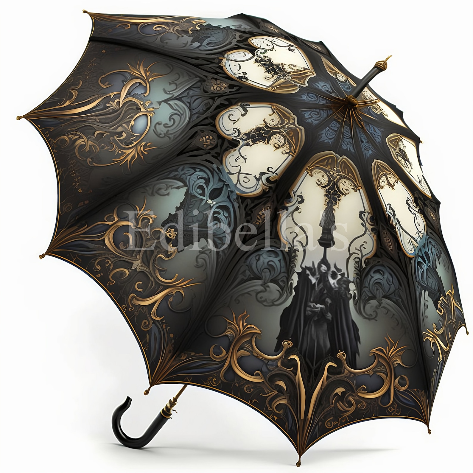 Gothic Umbrella | Set of 10 | Clipart Bundle | High Quality Jpegs ...