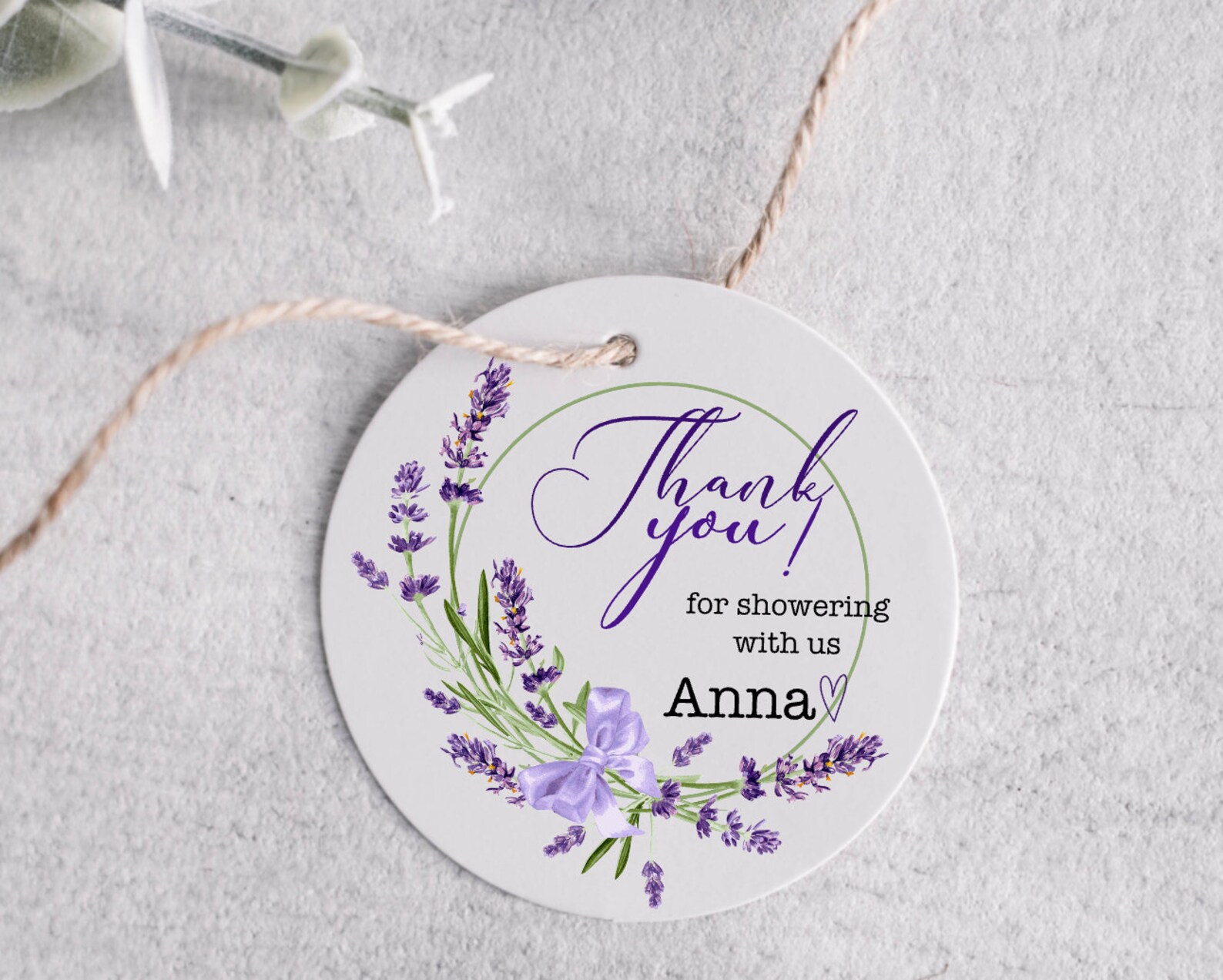 Lavender Theme Tag, Bridal Shower Tag,baby Shower Favor Tag, Favor Tag ...