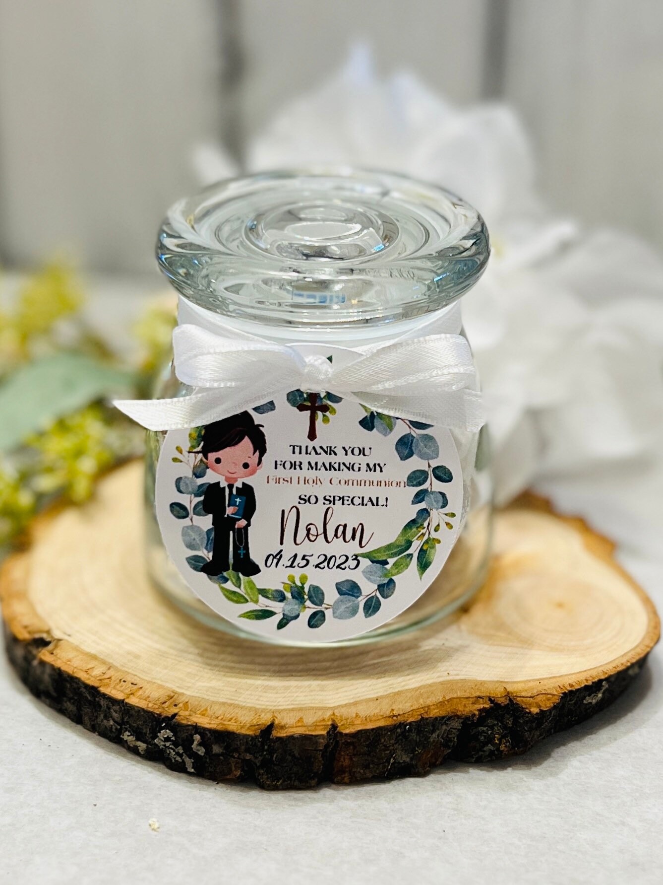 Personalized First Communion Favor Tag - Etsy