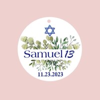 Thanks for Showering the Bride to Be Stickers /blue Floral Bridal ...