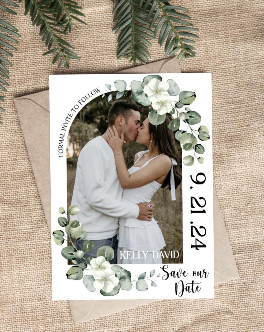 Personalized Magnet Photo Wedding Save the Date , Magnet Favors ...