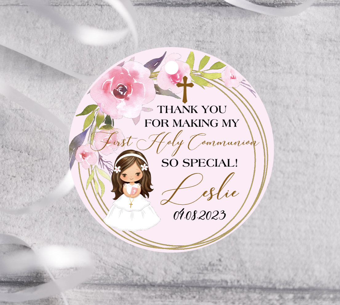 First Communion Tag, Boys & Girls Communion Tag, Girls Communion Tag ...