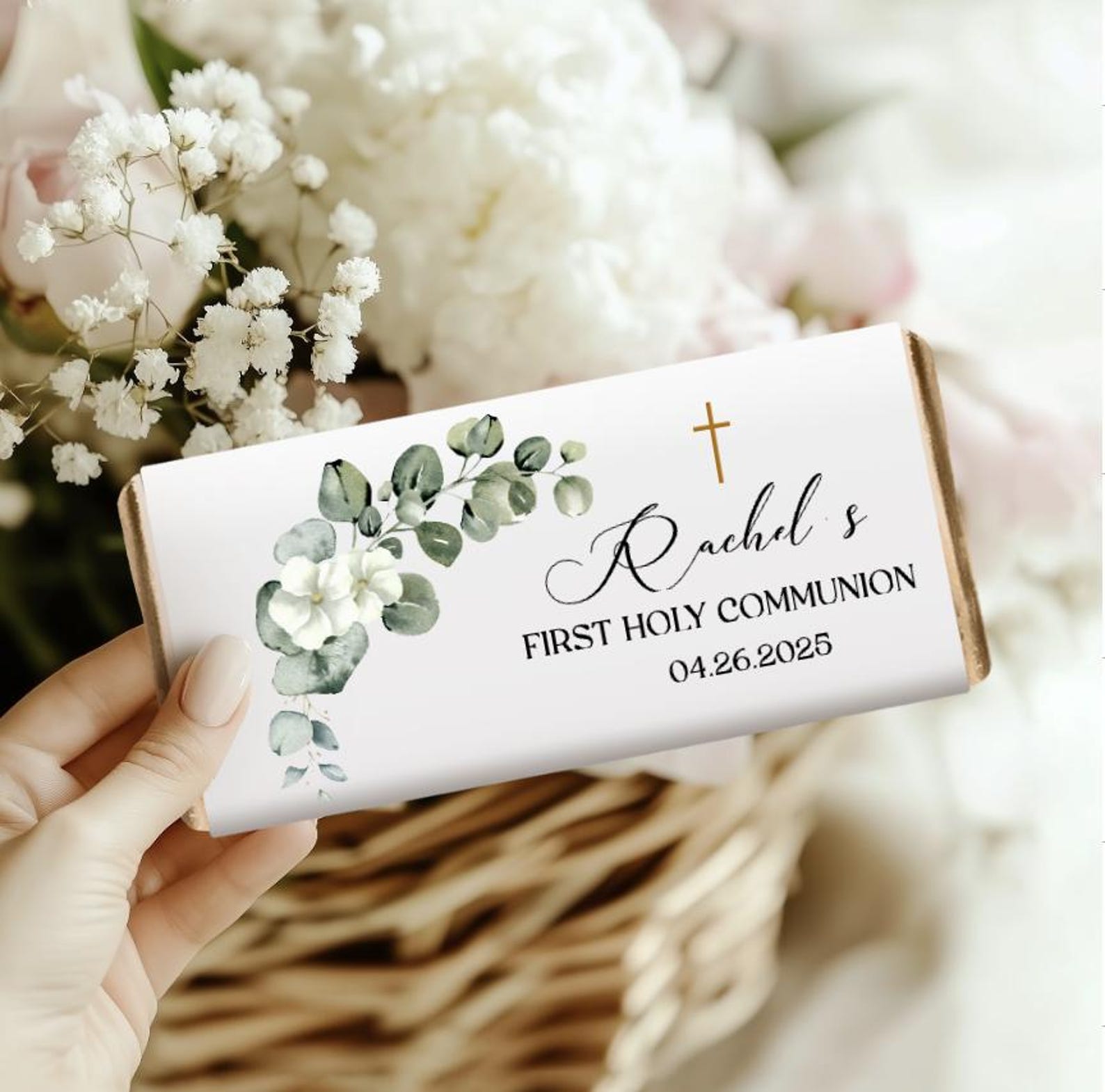 Set of 12 Hershey's Chocolate Bars,first Communion Favor,chocolate Bar ...