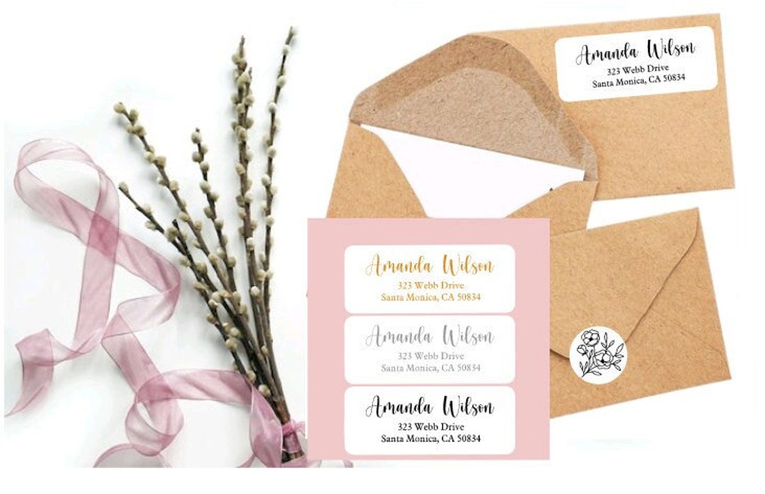 Custom Return Address Address Labels/wedding Return Address Labels/foil ...