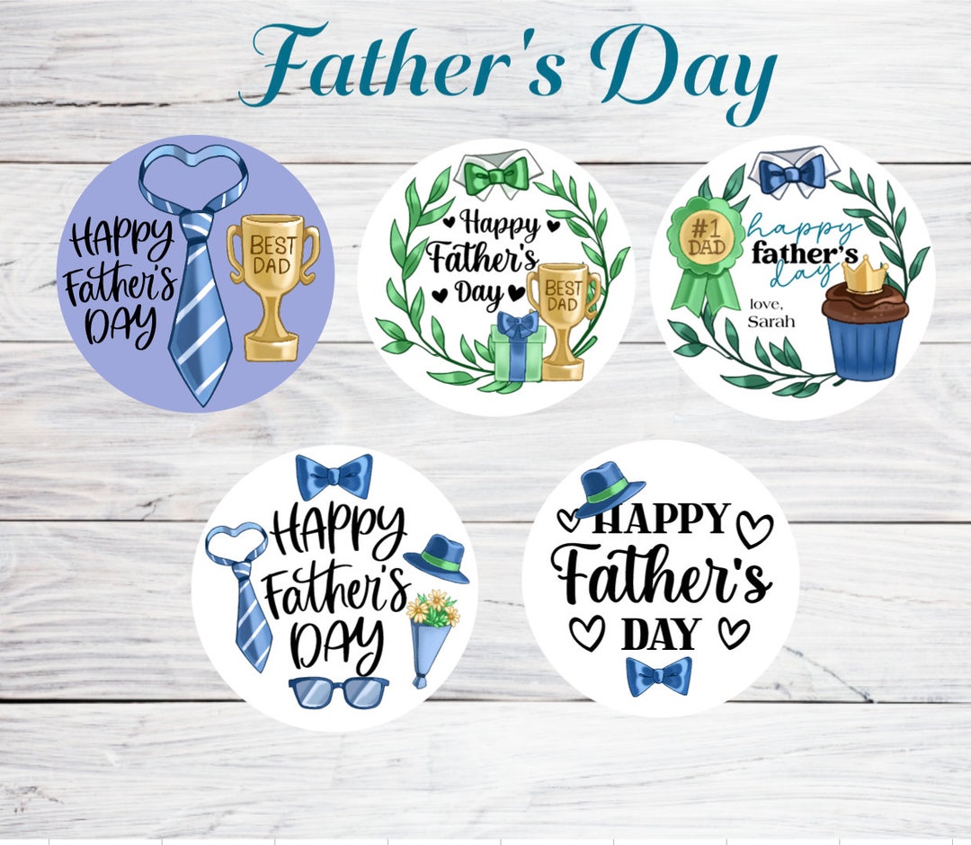 Father's Day Labels,personalized Fathers Day Stickers, Father's Day ...