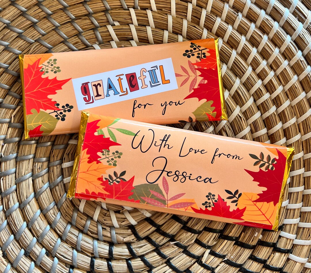 Set of 12 Hershey's Chocolate Bars,grateful for You,chocolate Bar ...