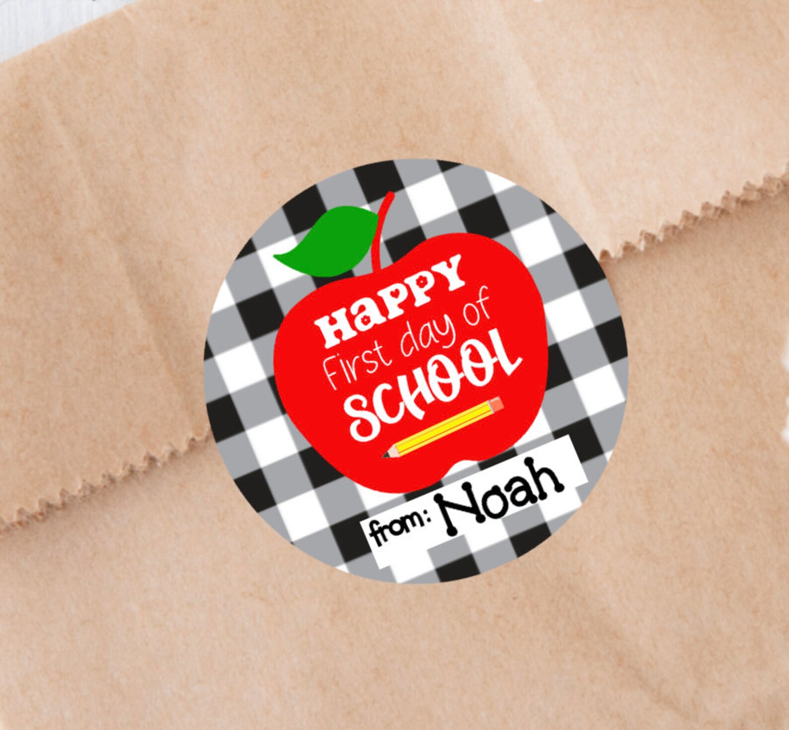 Personalized Back to School Stickers, School Stickers, First Day of ...