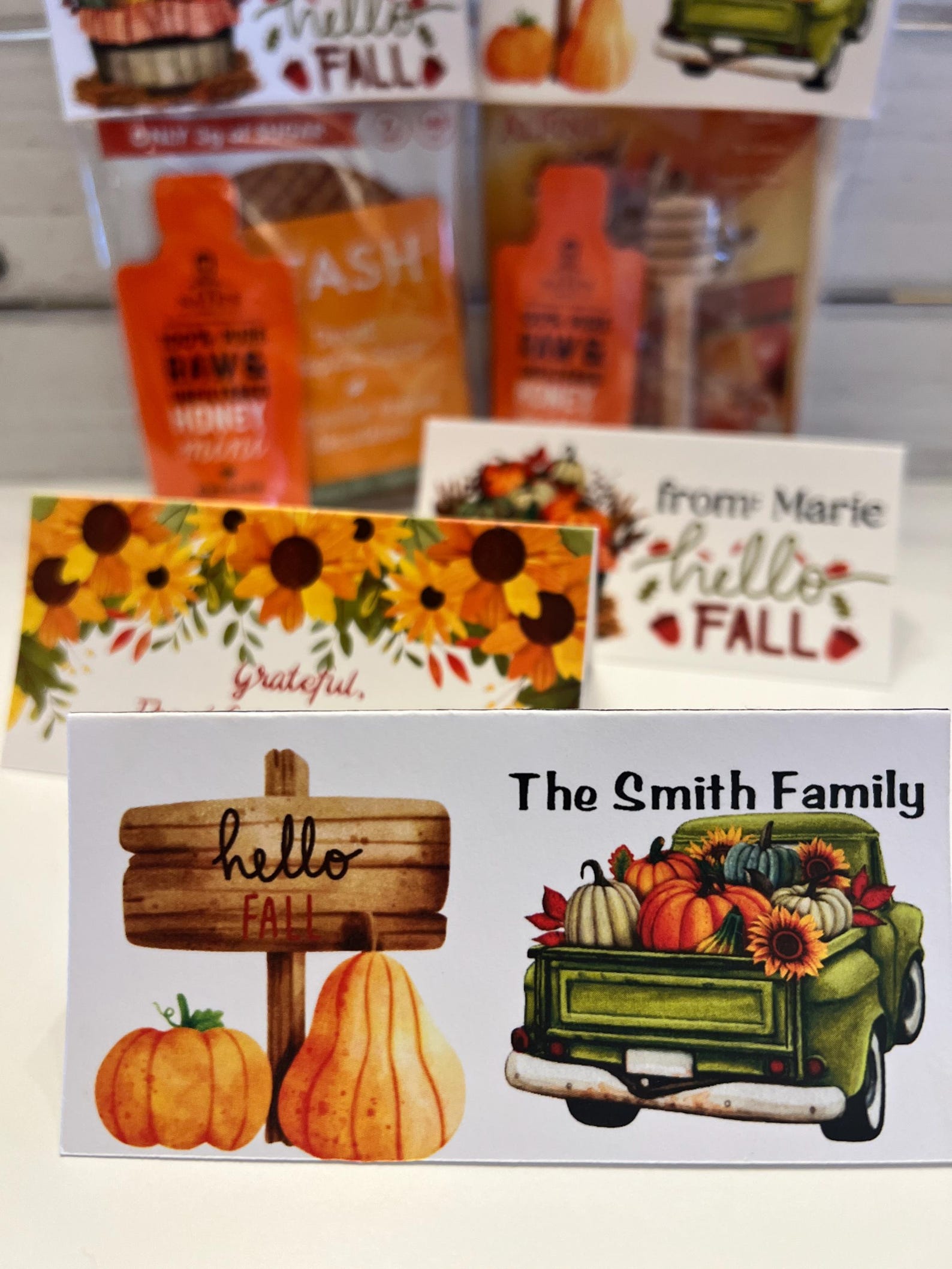 Printed Autumn Fall Treat Bag Topper,treat Tag and Bags, Fall Treat ...