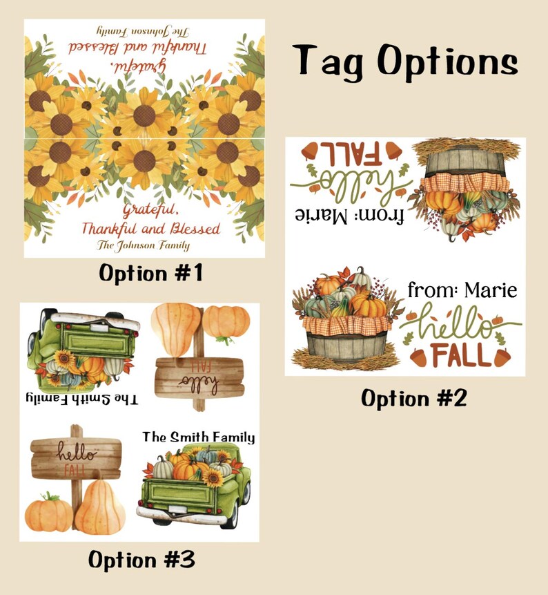 Printed Autumn Fall Treat Bag Topper,treat Tag and Bags, Fall Treat ...