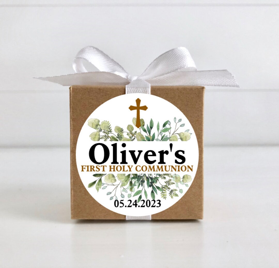 Printed 1st Holy Communion Favor Stickers/holy Communion Favor Stickers ...