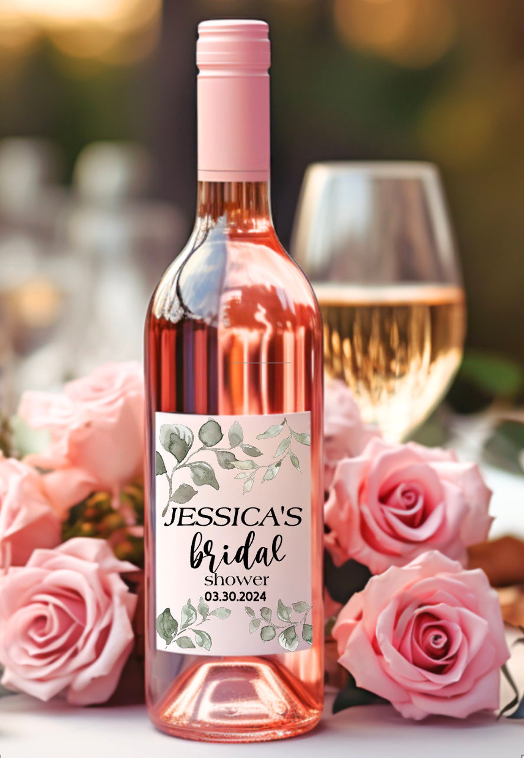 Shower Thank You Wine Label, Birthday Party Wine Label, Wedding Wine ...