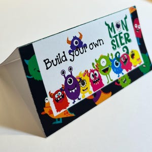 Printed Build Your Own Monster Tags,play-doh Bags Kits,halloween ...