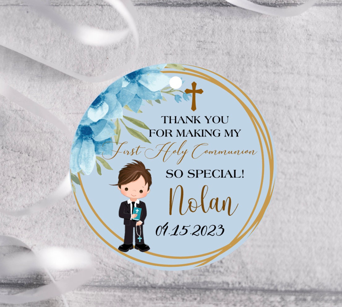 First Communion Tag, Boys & Girls Communion Tag, Girls Communion Tag ...