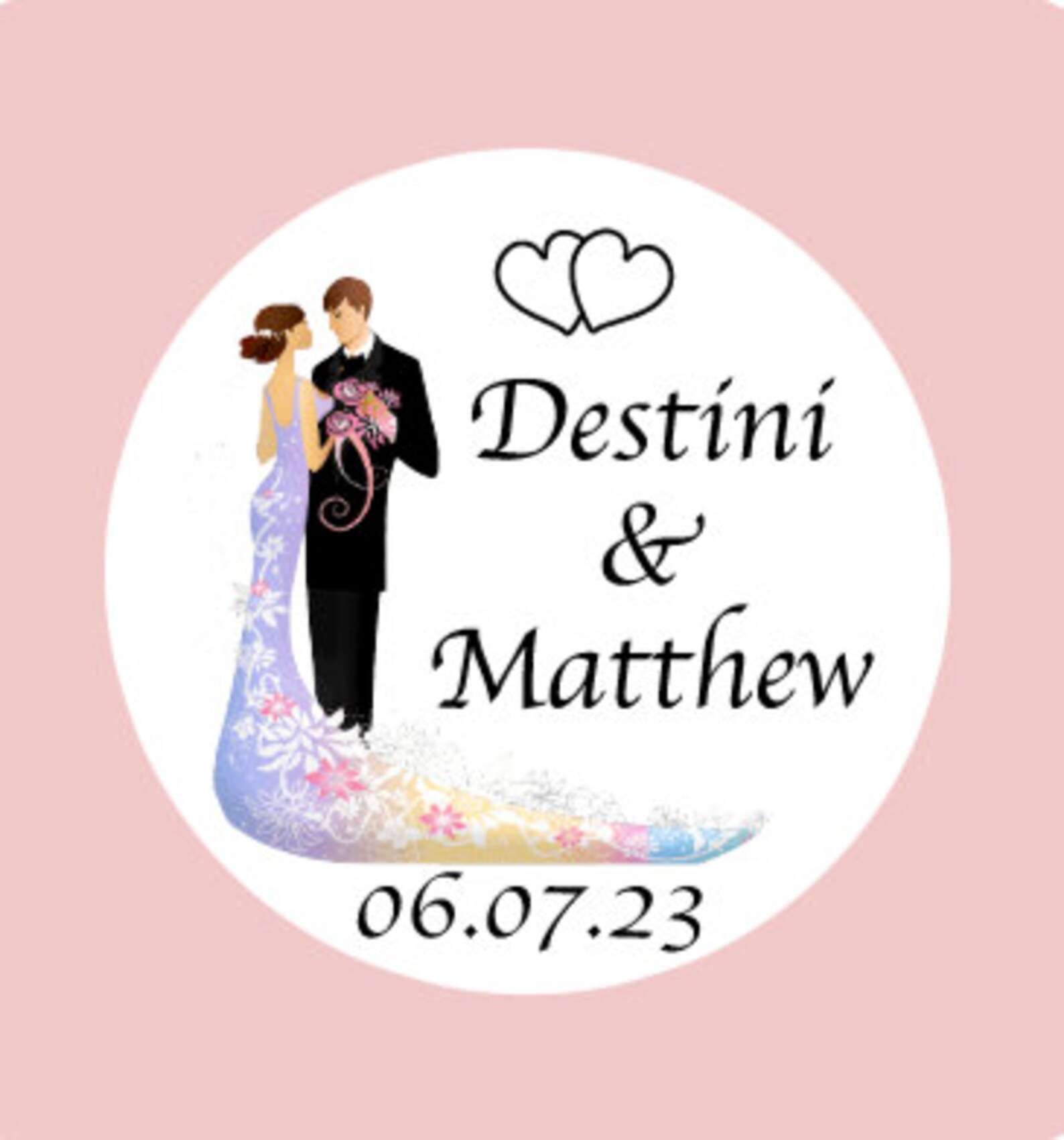 Wedding Stickers, Wedding Favor Labels /custom Labels, Personalized ...