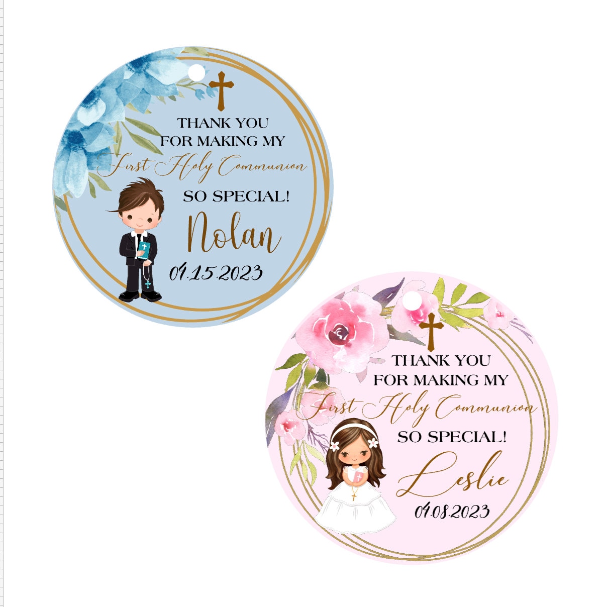 First Communion Tag, Boys & Girls Communion Tag, Girls Communion Tag ...