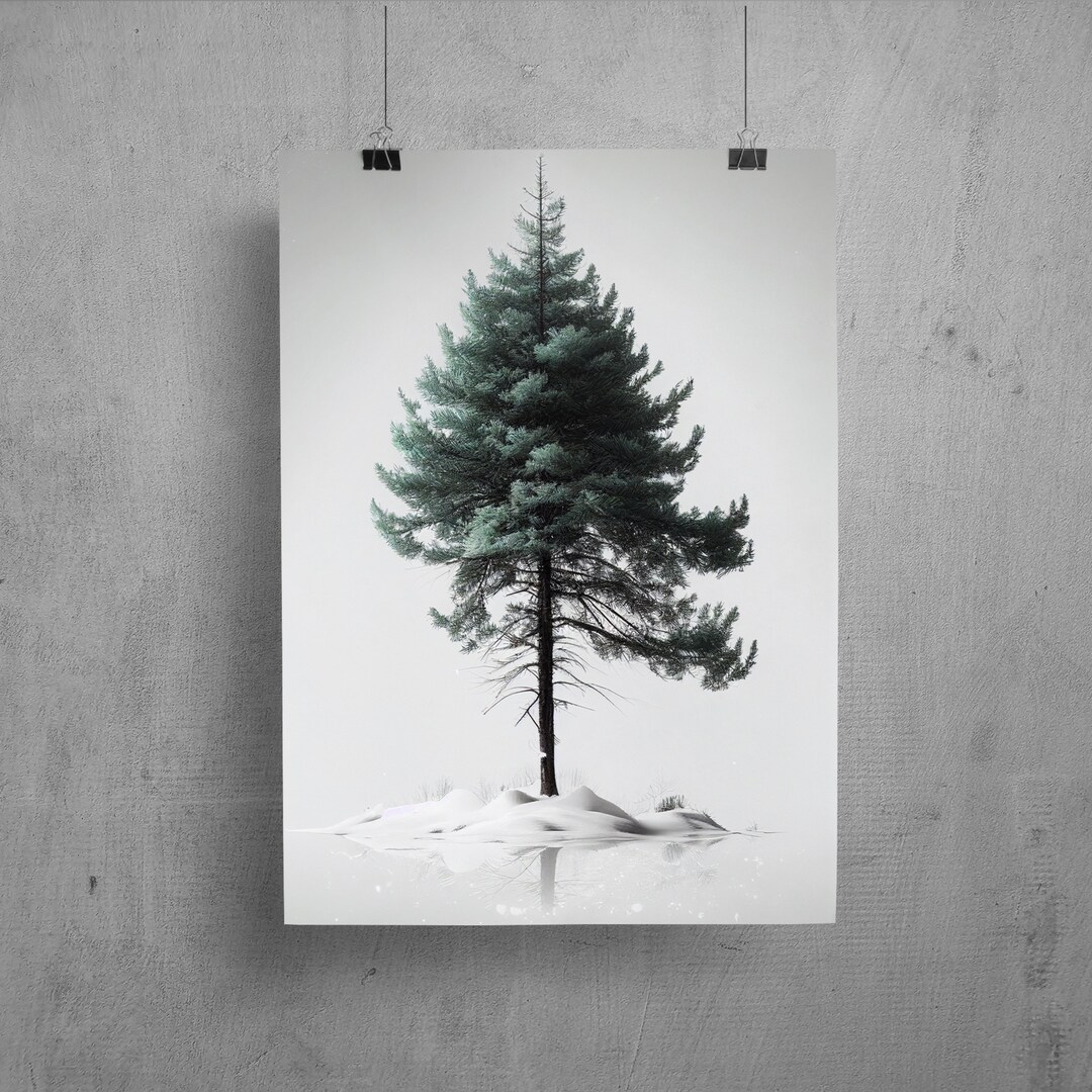 Minimalist Pine Tree Poster Print Instant Download Printable Home Decor ...