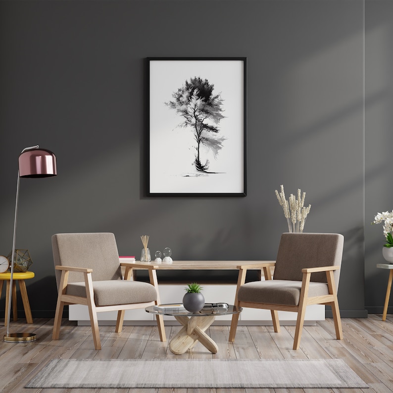 Printable Tree Poster for Home Decor Nature Decor Instant - Etsy