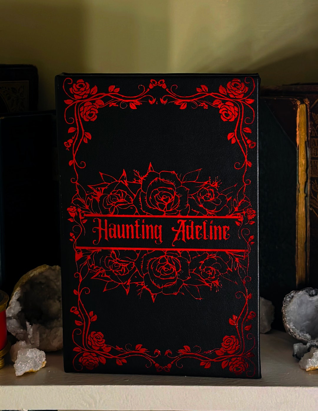 Haunting Adeline Book by H. D. Carlton - Custom Book Bind With Red Foil ...