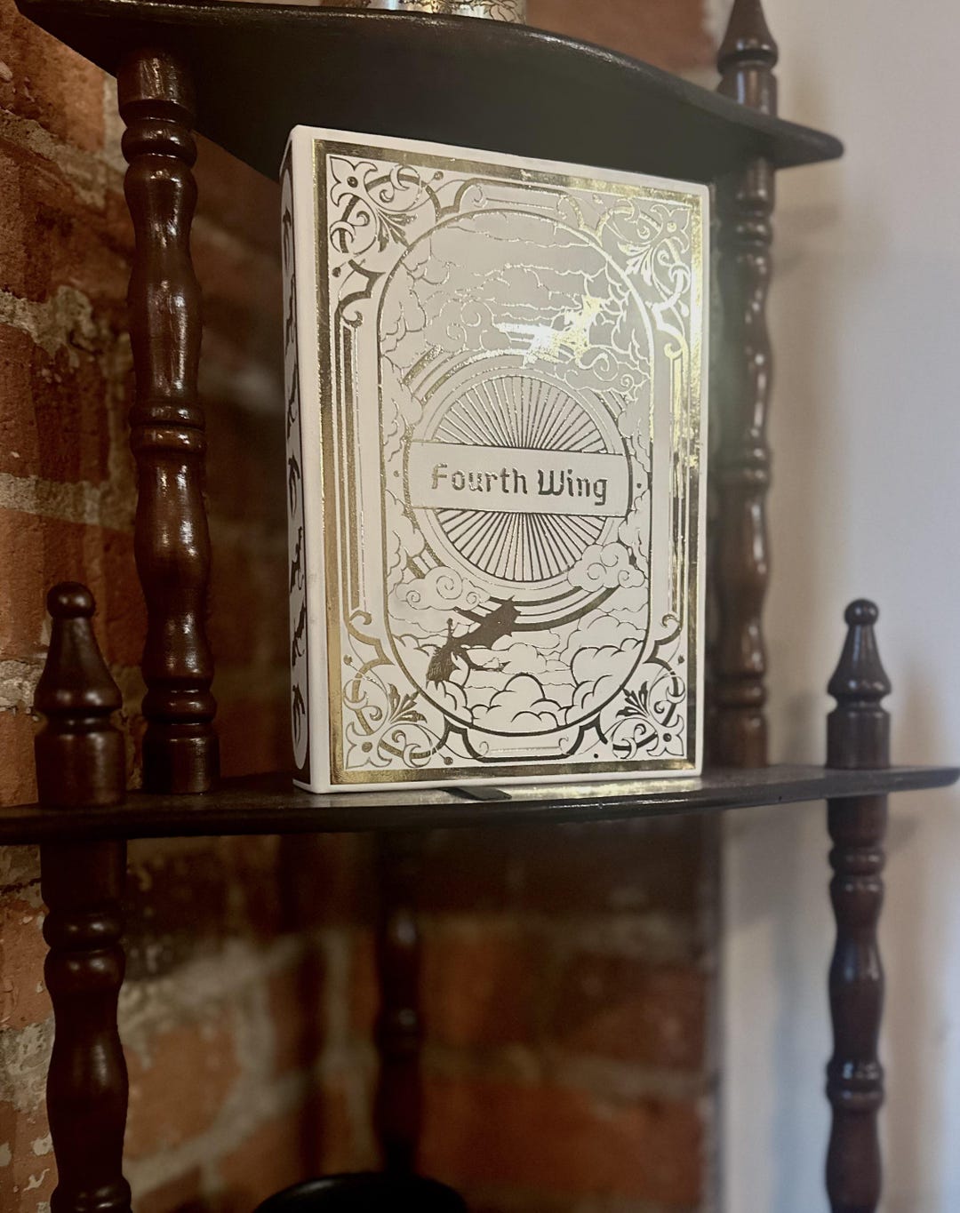 Fourth Wing Rebound Book - Custom Book Bind With Gold and Built-in ...