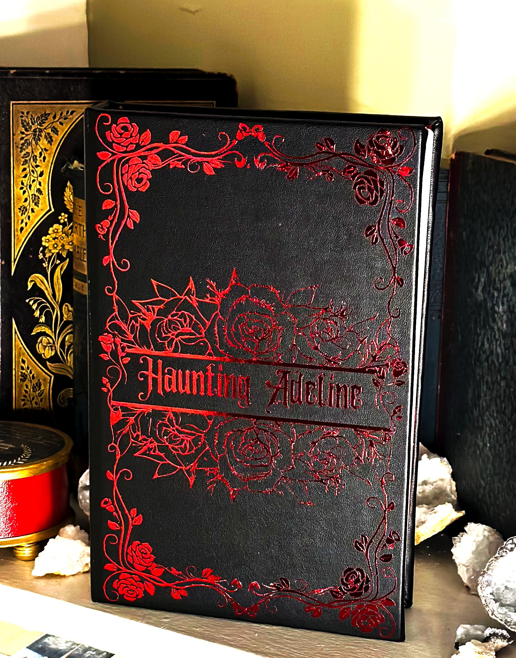 Haunting Adeline Book by H. D. Carlton Custom Book Bind With Red Foil ...