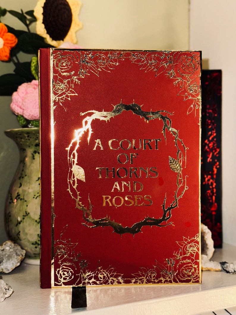Acotar Rebound Book Custom Book Bind With Gold and Built-in Ribbon Book ...