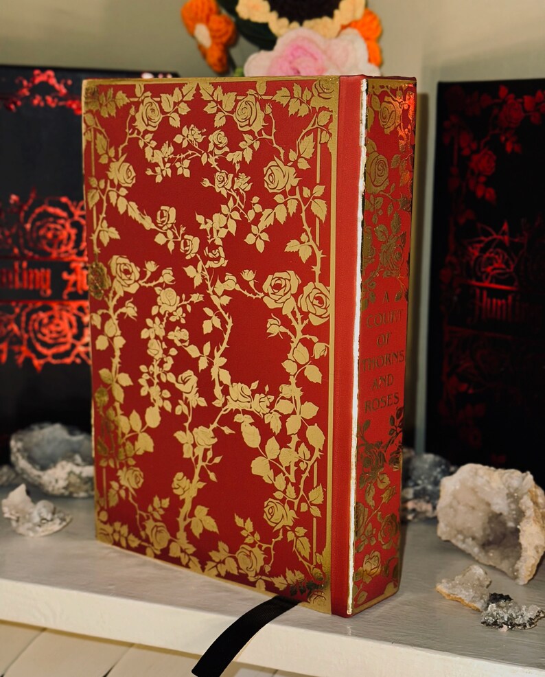 Acotar Rebound Book Custom Book Bind With Gold and Built-in Ribbon Book ...