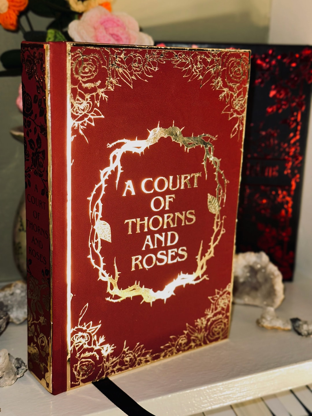 Acotar Rebound Book Custom Book Bind With Gold and Built-in Ribbon Book ...