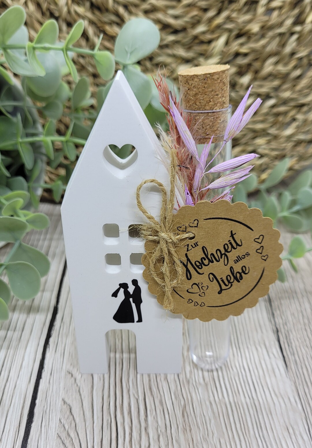 Money Gift Wedding / Gift Set With Wish Fulfiller / Money Gift Ceramic ...