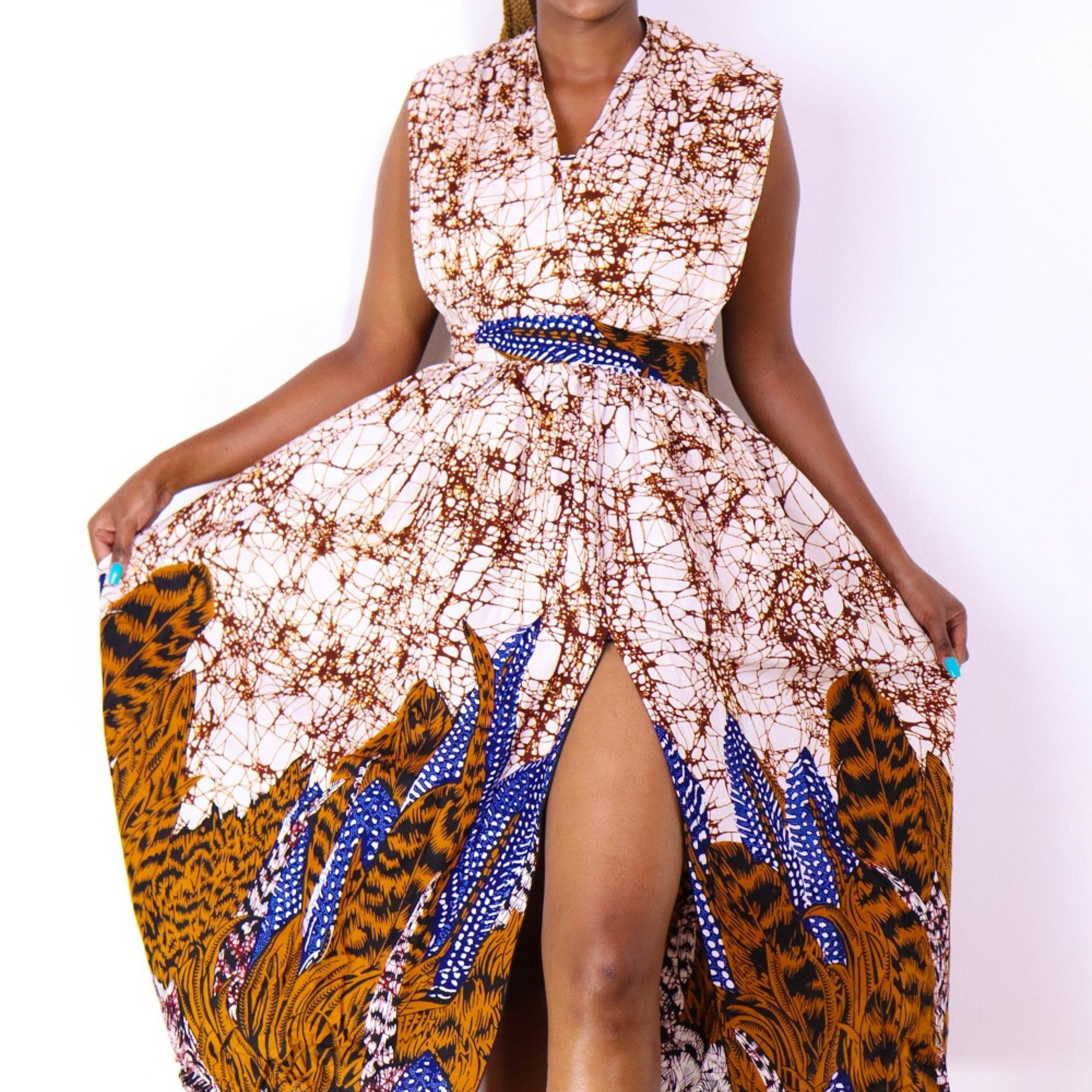 Ankara Infinity Maxi Dress, African Print Infinity Maxi Dress, African ...