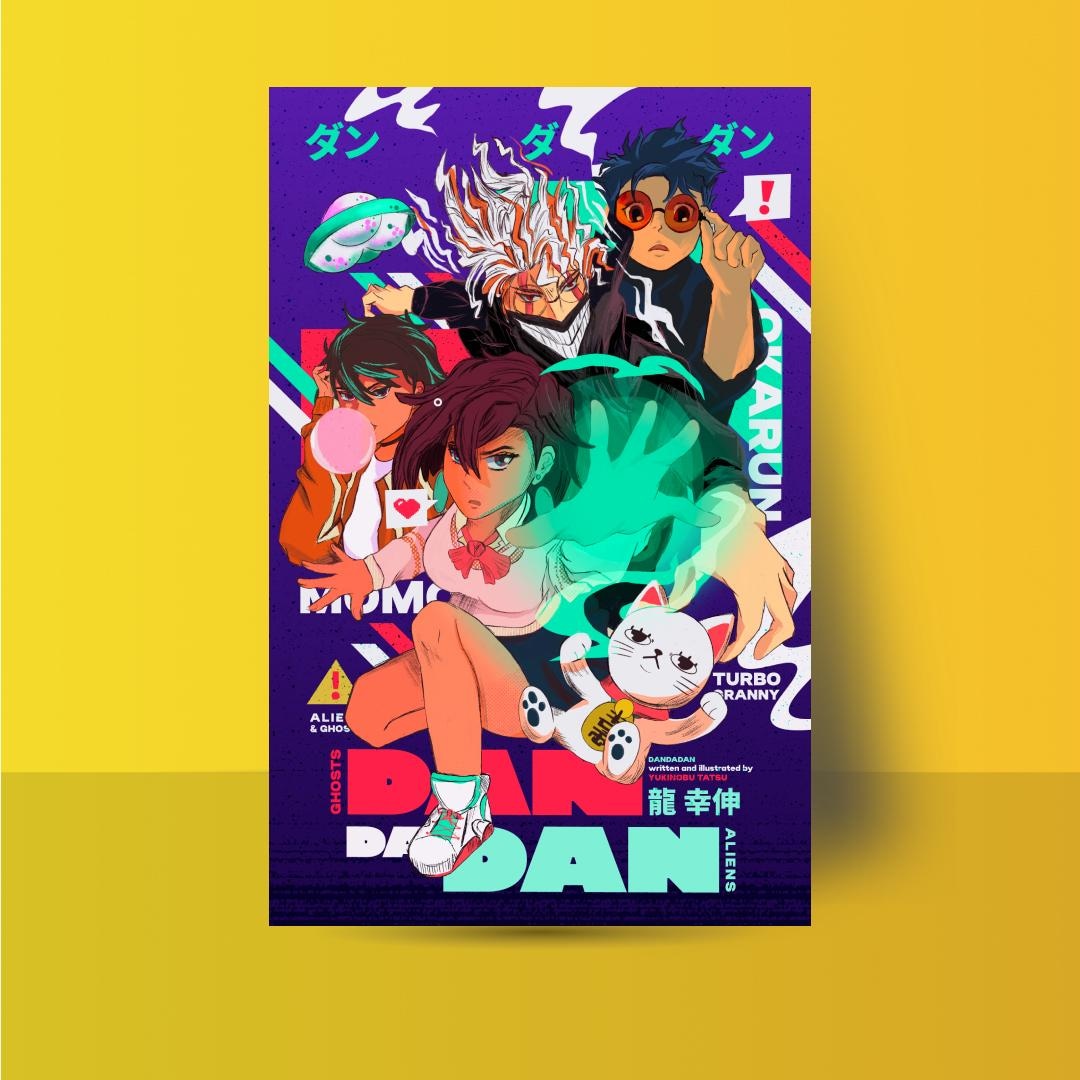 Dandadan Poster | Dan Da Dan Wall Poster | Momo & Okarun Anime Print - Etsy