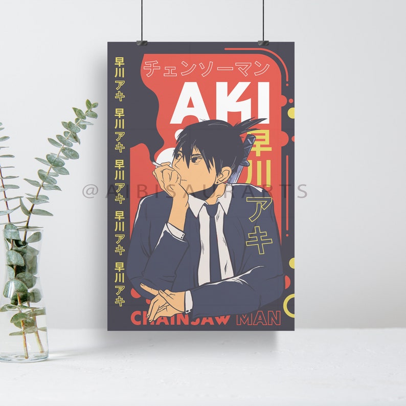 Chainsaw Man Poster Aki Power & Denji Art Print Physical Print 11x17 ...