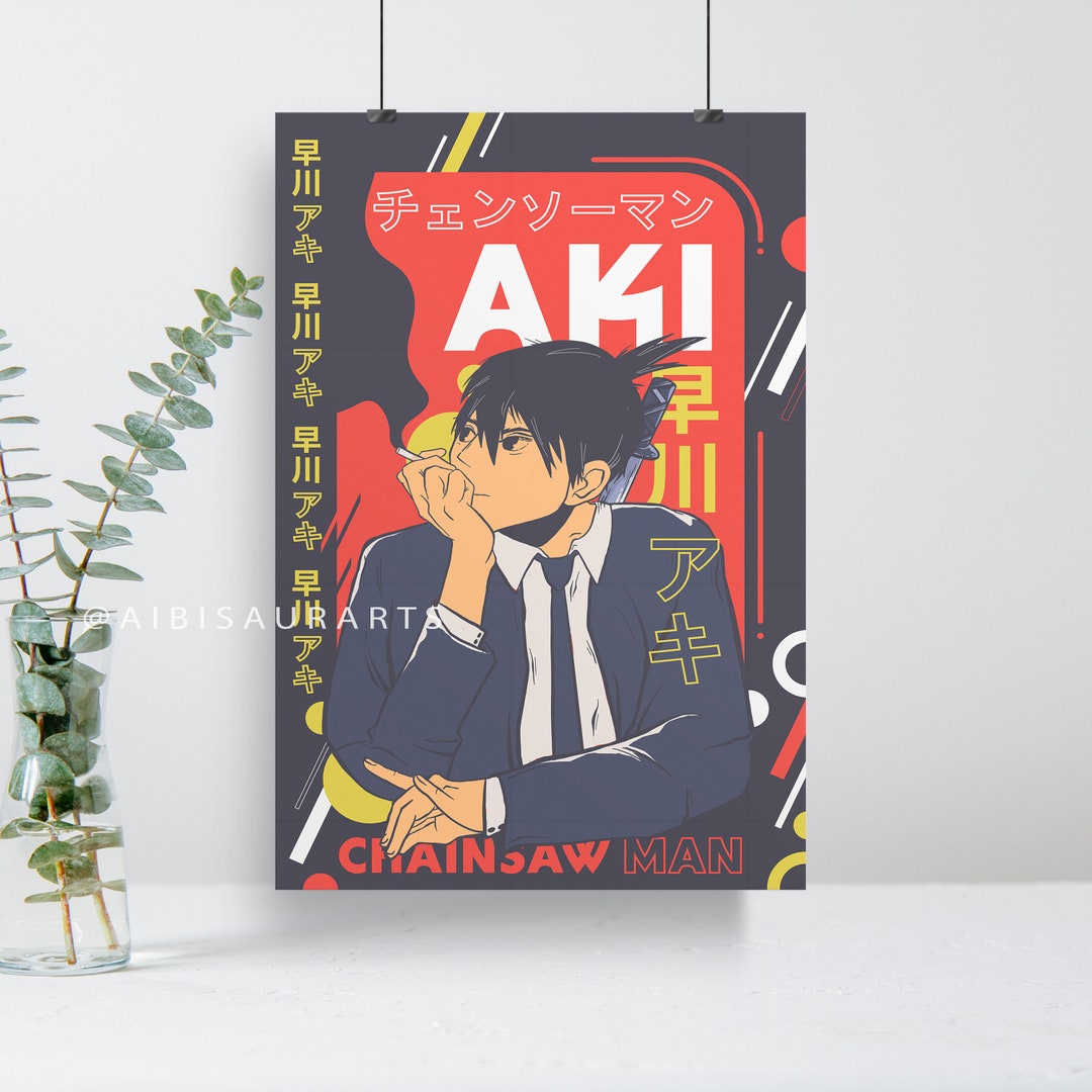 Chainsaw Man Aki Digital Poster Anime Digital Print - Etsy UK