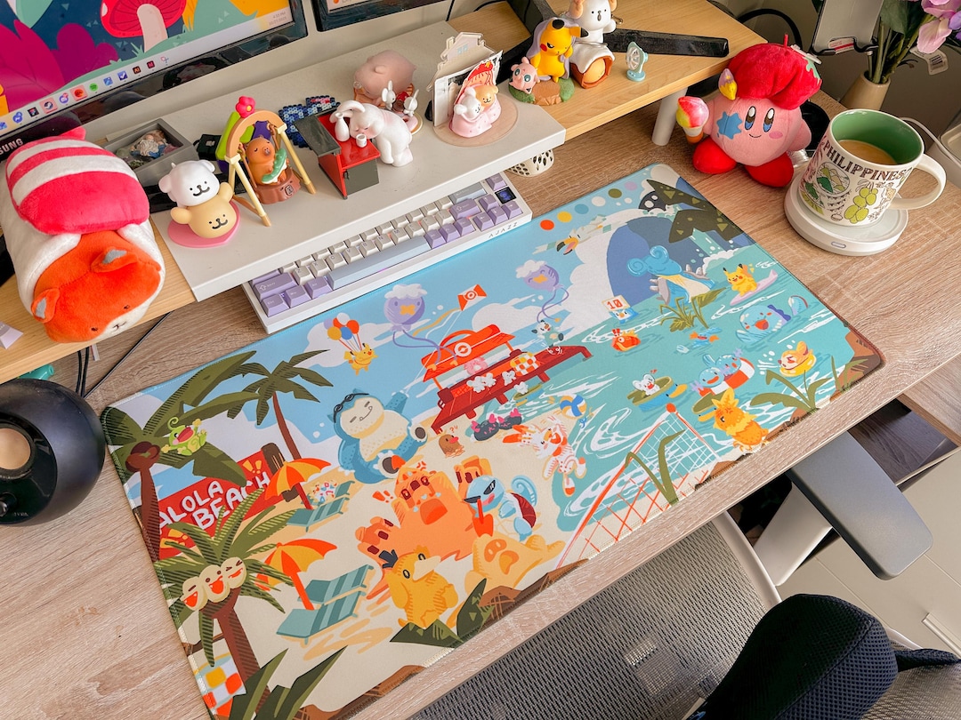 Pokemon Deskmat Mousepad | Gaming Play Mat Computer - Etsy
