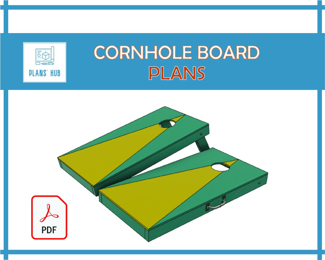 Cornhole Board DIY Digital Plans PDF - Etsy