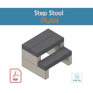 Step Stool DYI Building Plans (PDF) - Etsy