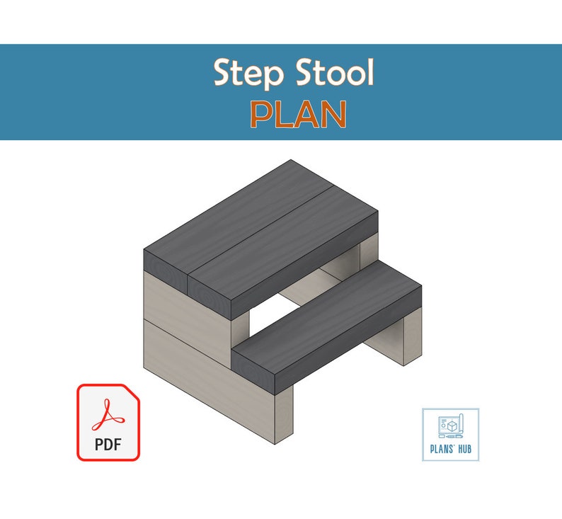 Step Stool DYI Building Plans (PDF) - Etsy