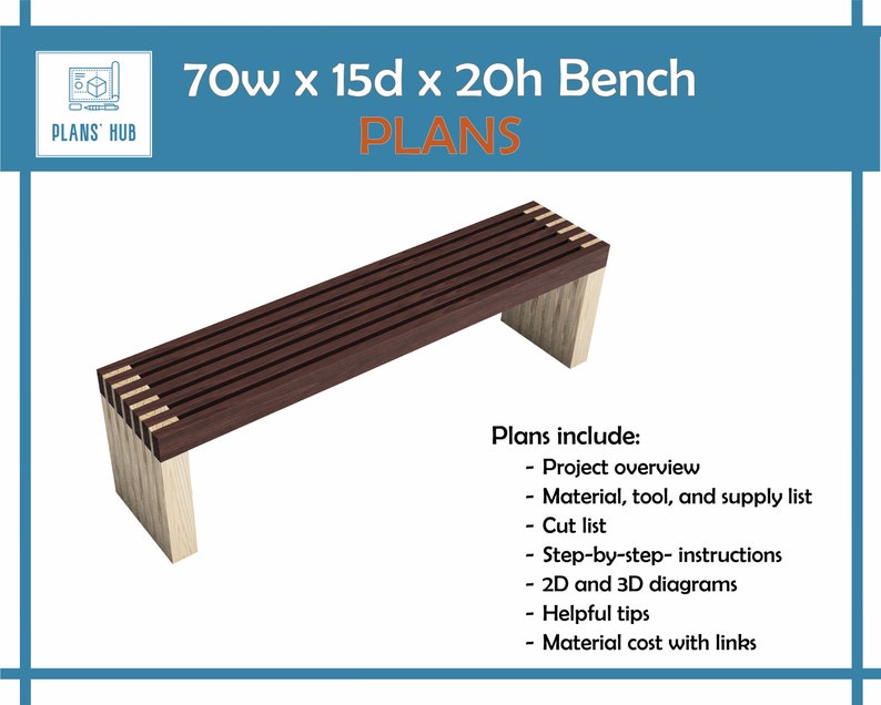Simple DIY Bench Instructions – Beginner Friendly! - Etsy