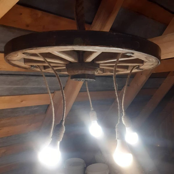 Wagon Wheel Light - Etsy