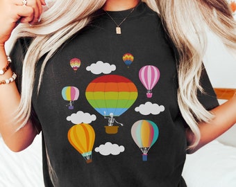 Watercolor Hot Air Balloon Shirt, Balloon Lover Shirt, Balloon Shirt ...
