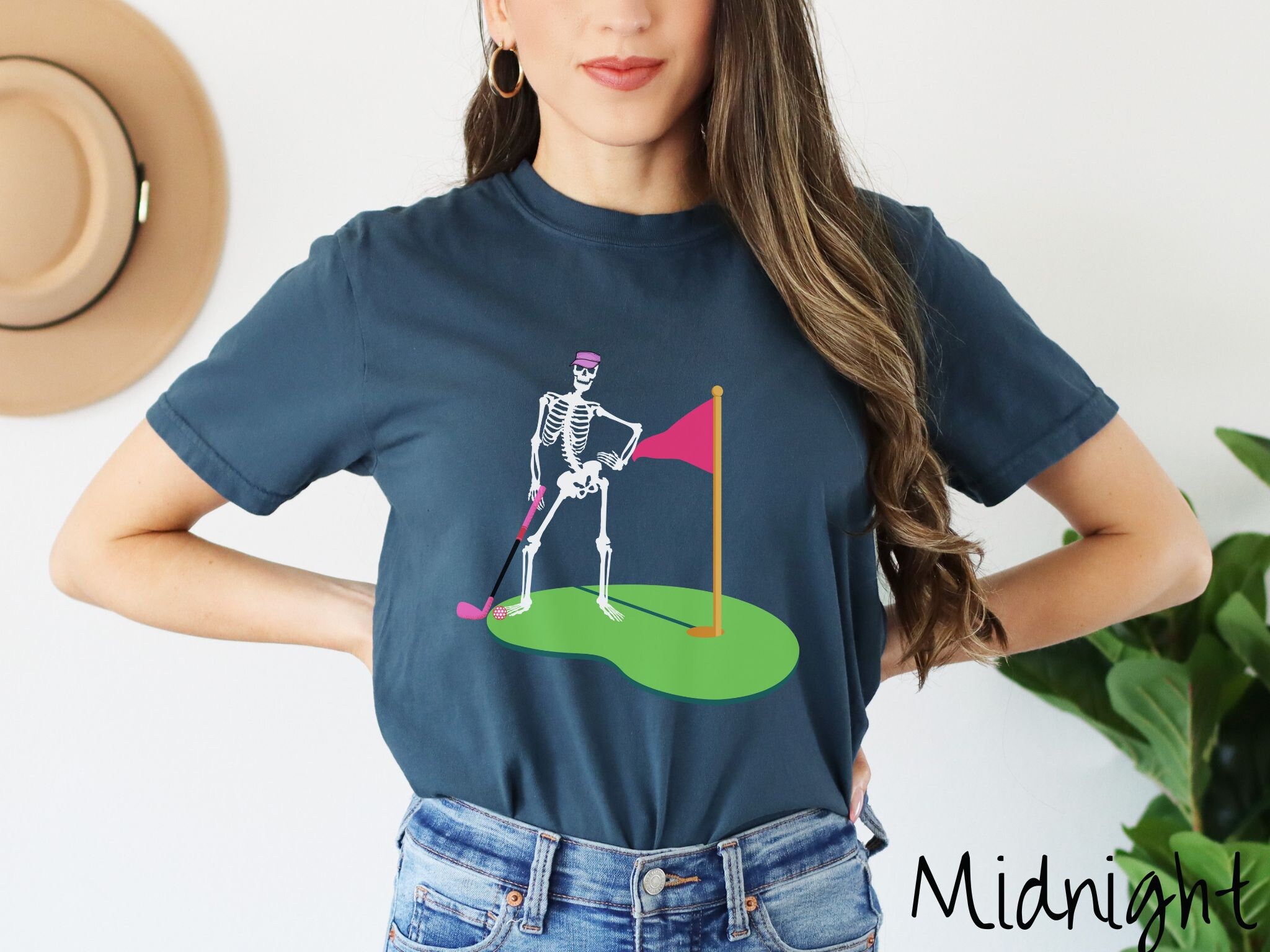 Skeleton Golfing Shirt, Spooky Gift for Golfers - Etsy