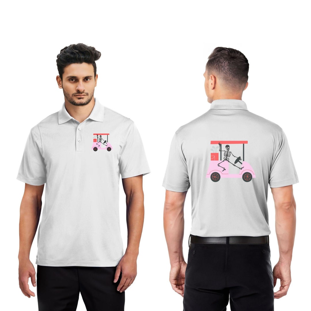 Sport Golf Polo Shirt, Skeleton Golf Shirt, Skeleton Golf Polo ...