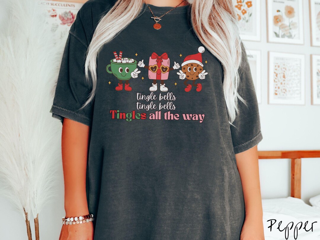 The Tingle Bell ASMR Tee-shirt, Gift This Colorful Xmas Tee-shirt to ...