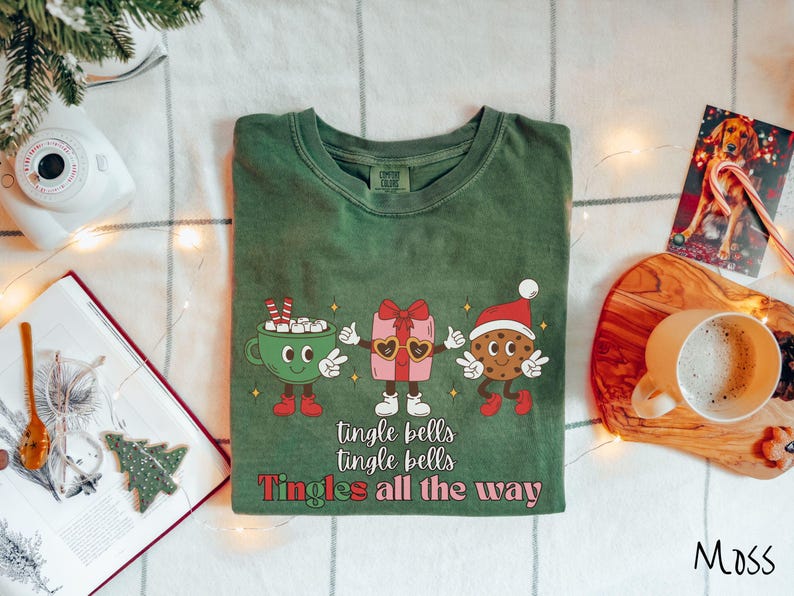The Tingle Bell ASMR Tee-shirt, Gift This Colorful Xmas Tee-shirt to ...