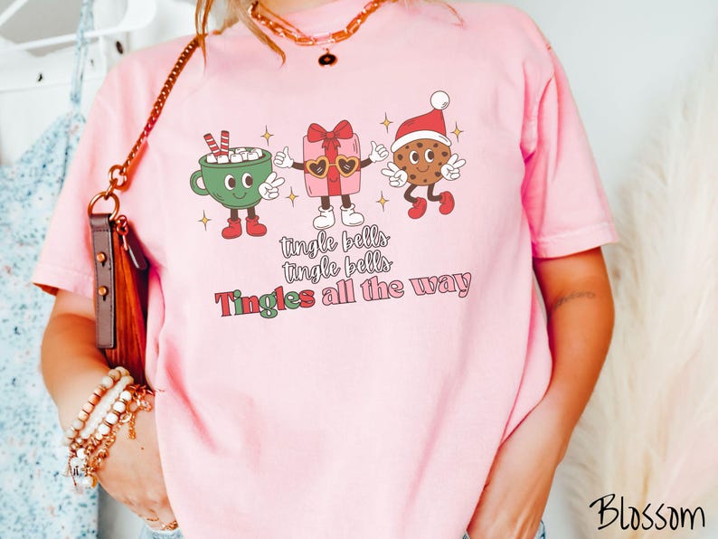 The Tingle Bell ASMR Tee-shirt, Gift This Colorful Xmas Tee-shirt to ...