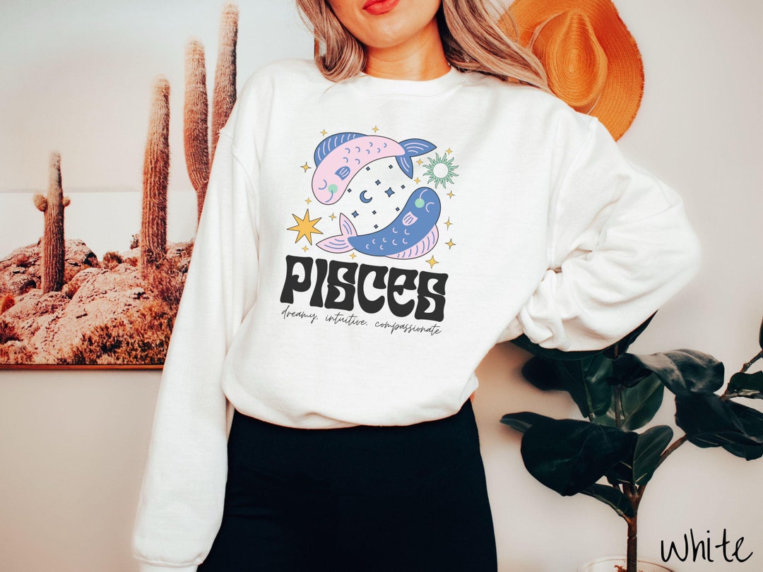 The Pisces Zodiac Sign Gildan Sweatshirt, Gift This Comfortable ...