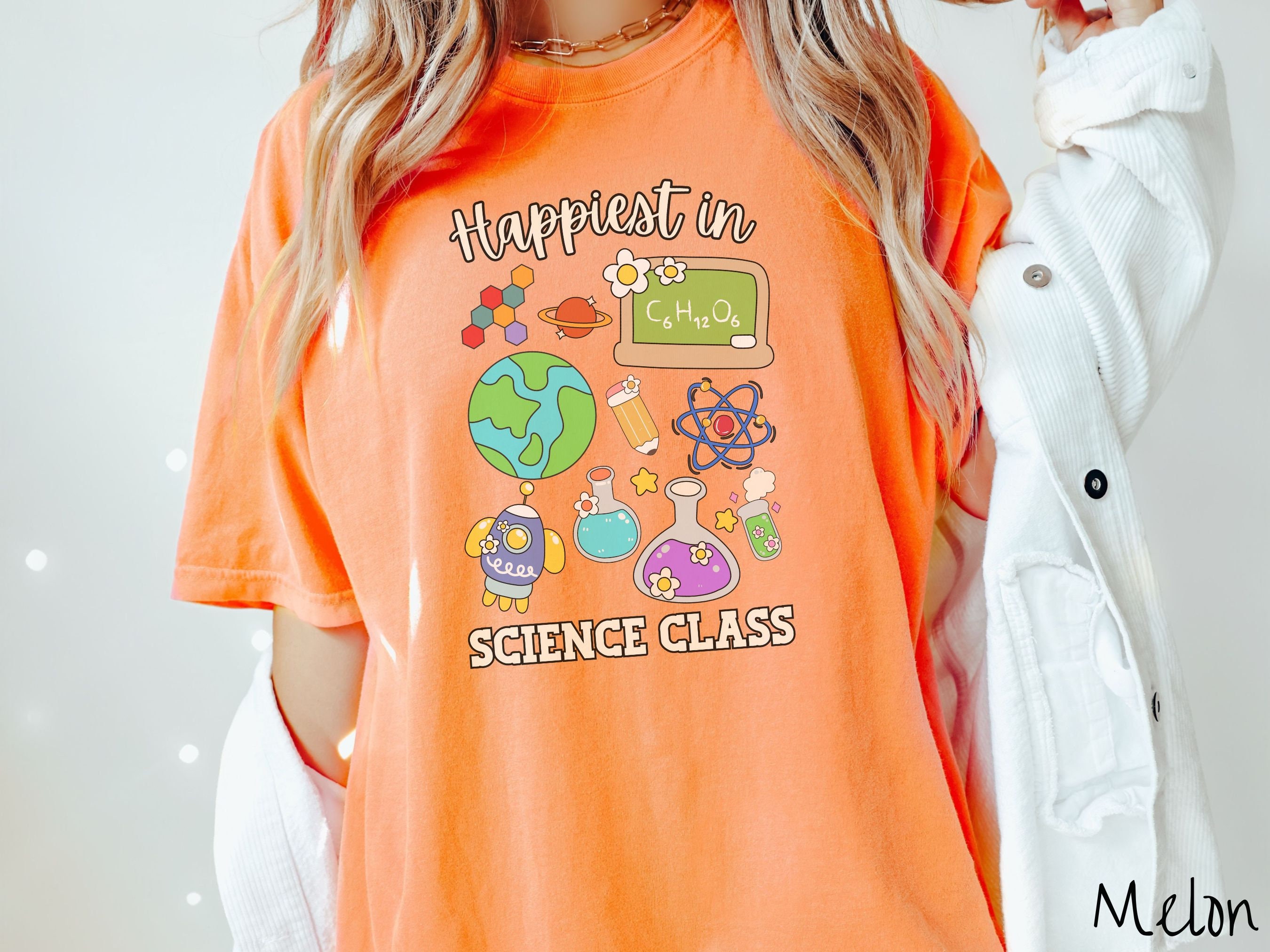 The Happiest in Science Class Comfort Colors Shirt, Gift This Science ...